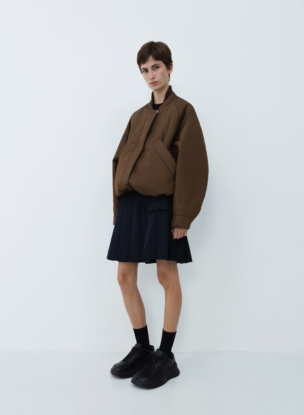 Oversized bomber nylon | breen – KASSL Editions Oversized bomber nylon | breen – KASSL Editions